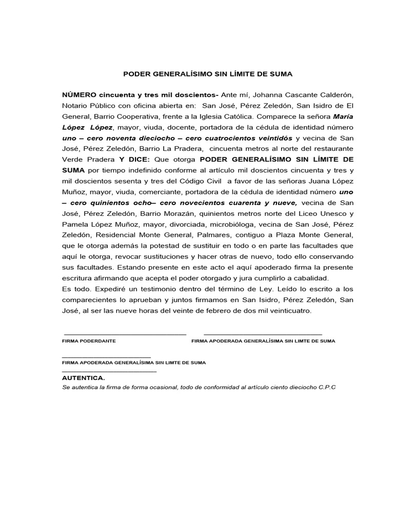 PODER GENERALISIMO SIN LIMITE DE | PDF