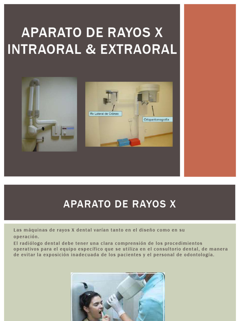 Aparato RX Intra y Extra Oral | PDF | Rayo X