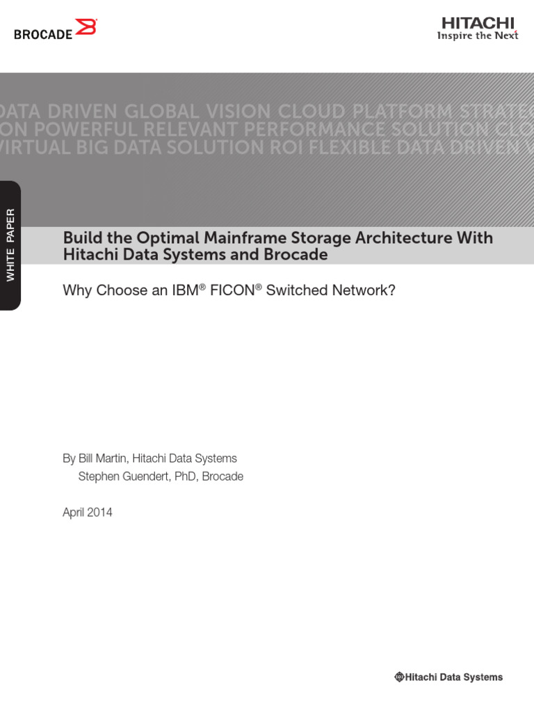 Brocade Hds Hitachi Build Optimal Mainframe Storage Architecture WP | PDF | Mainframe Computer ...