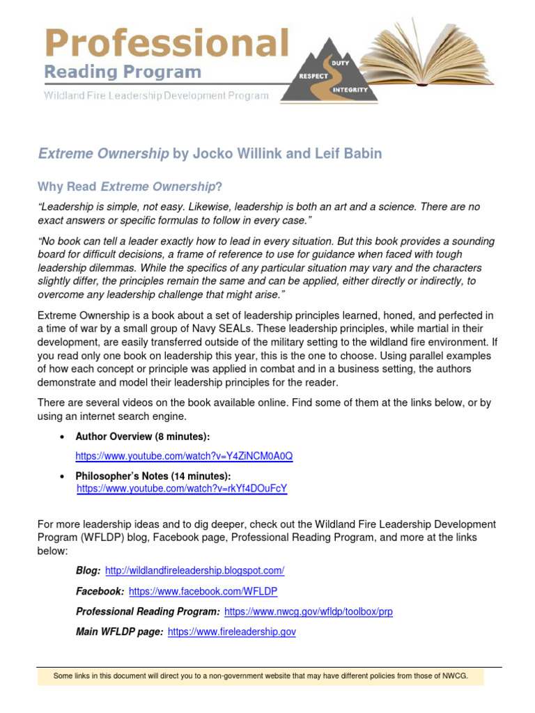 Extreme Ownership | PDF | Leadership | Human Communication