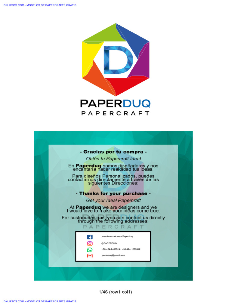 Plantilla Papercraft Jessica Rabbit | PDF