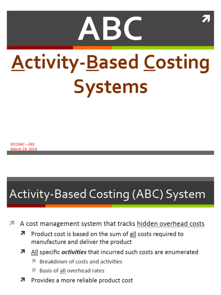 ABC Systems | PDF | Cost | Business Process