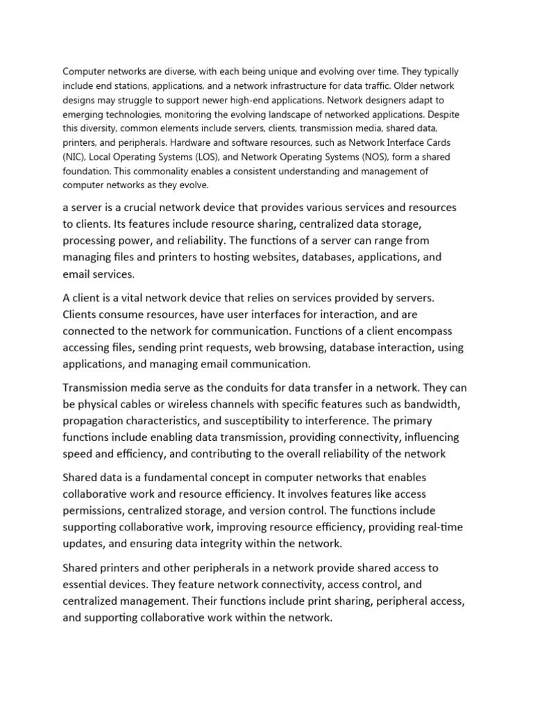 Computer Networks Are Diverse | PDF | Computer Network | Network Interface Controller