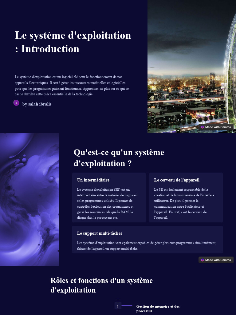 Le Systeme Dexploitation Introduction | PDF | Système d'exploitation ... Le Systeme Dexploitation Introduction | PDF | Système d'exploitation ...