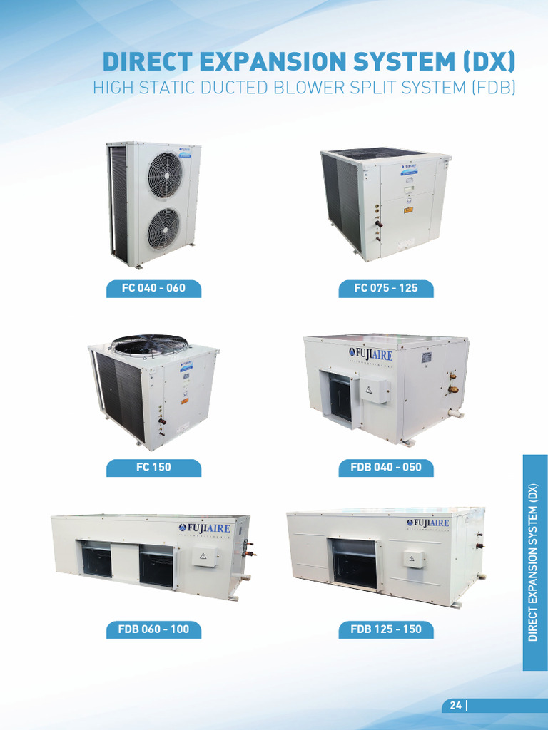 High Static Ducted Split System (FDB DX) | PDF | Mechanical Engineering ...