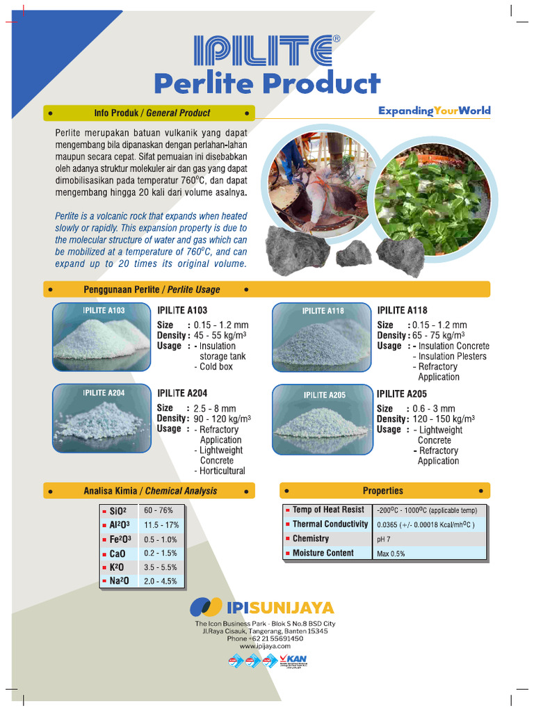 Ipilite Perlite Product | PDF