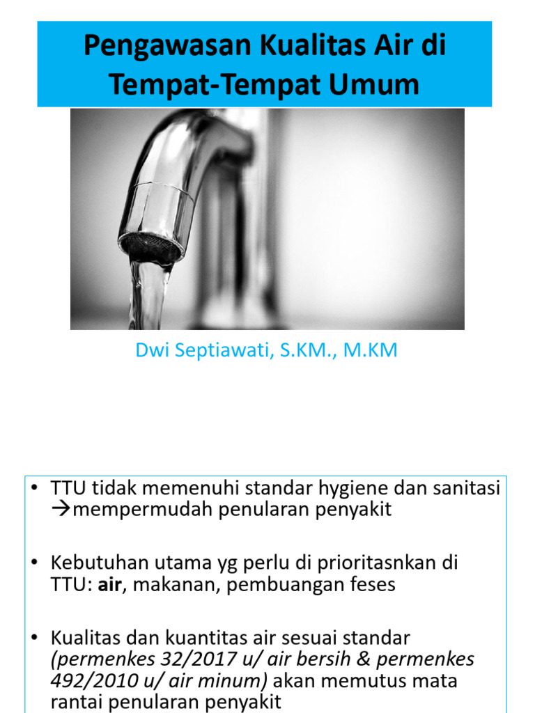 Pengawasan Kualitas Air Di Ttu | PDF