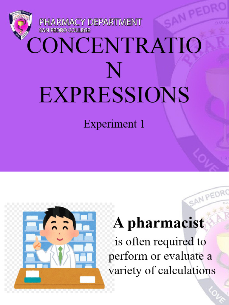 Exercise 1 PPT Guided Problem Solving On Concentration Expressions ...