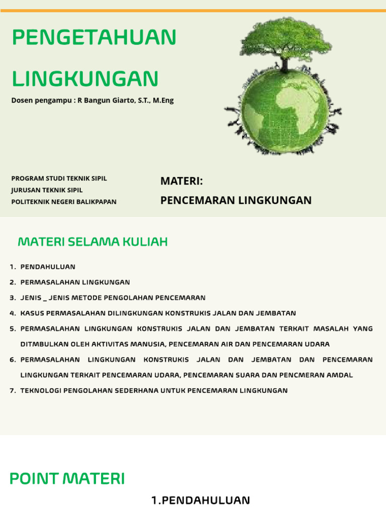 Pengling Pencemaran Lingkungan | PDF | Kesehatan Holistik | Sains ...