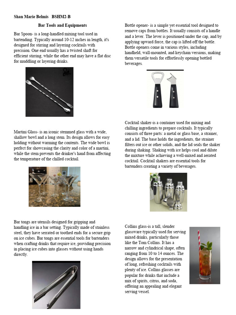 Bar | PDF | Drink | Cocktails