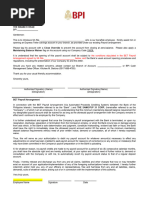 BPI Bank Certificate Request Form | PDF | Banks | Business