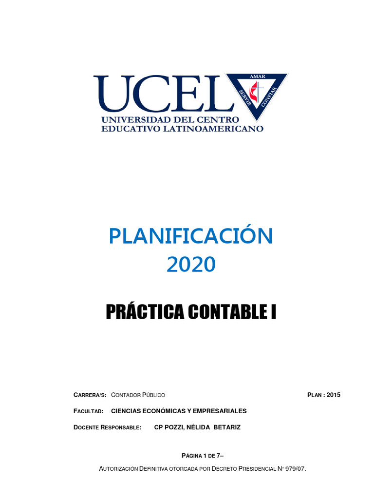 17 - Práctica Contable I 2020 (Plan 2015) | PDF | Contabilidad | Enseñando