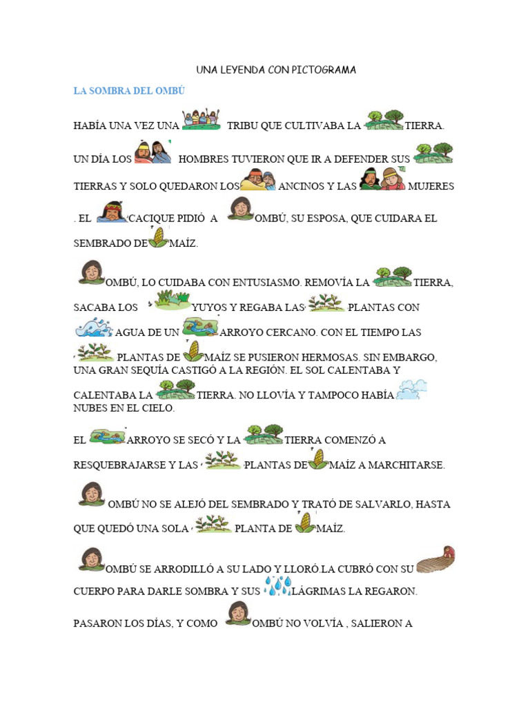 Leyenda del Ombú para Niños | PDF