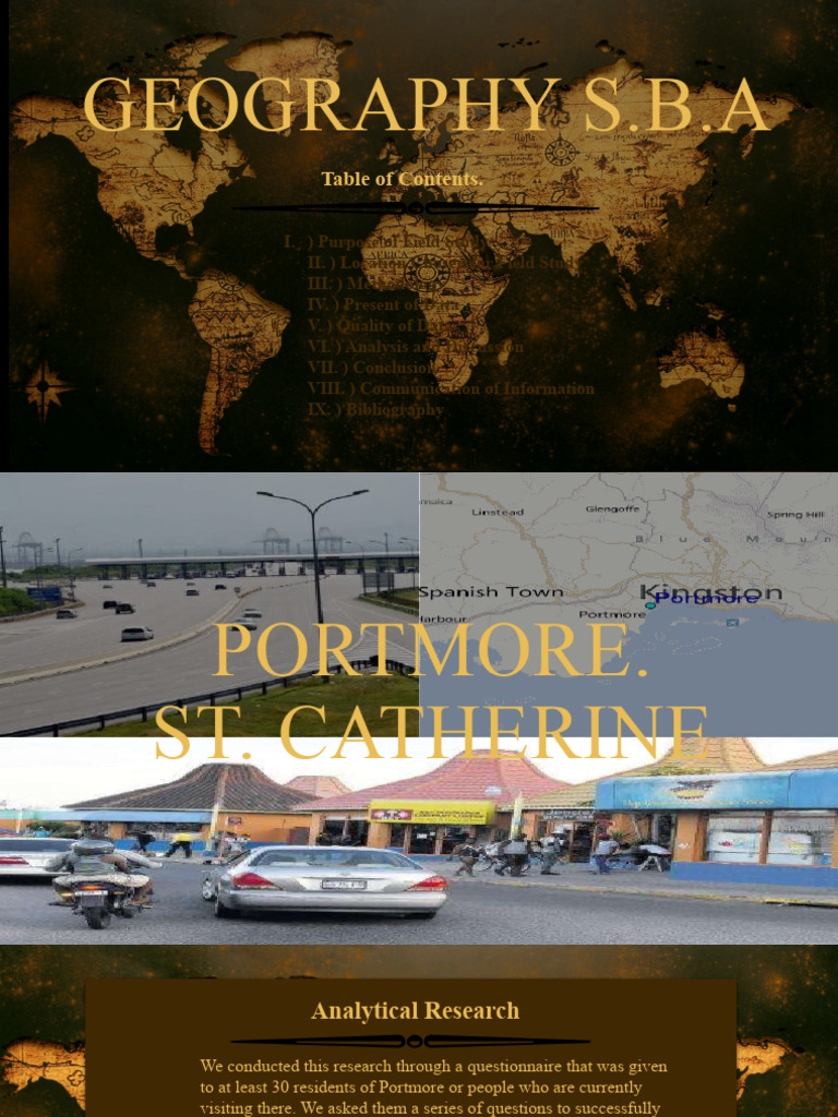 Geography SBA (Unfinished) | PDF | Science & Mathematics