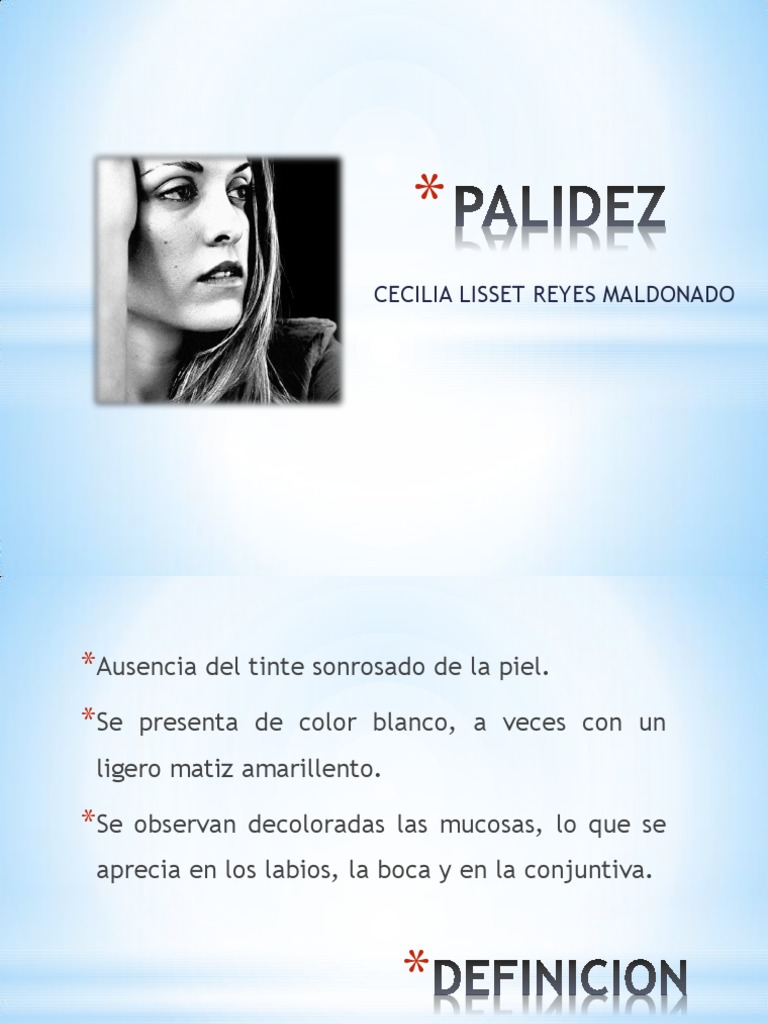 PALIDEZ | PDF | Sangre | Anemia