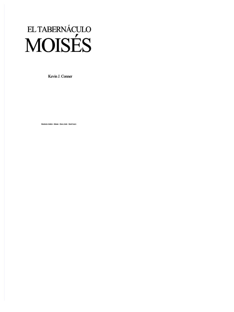El Tabernaculo de Moisés DL | PDF | Libro del éxodo | Arca de la Alianza