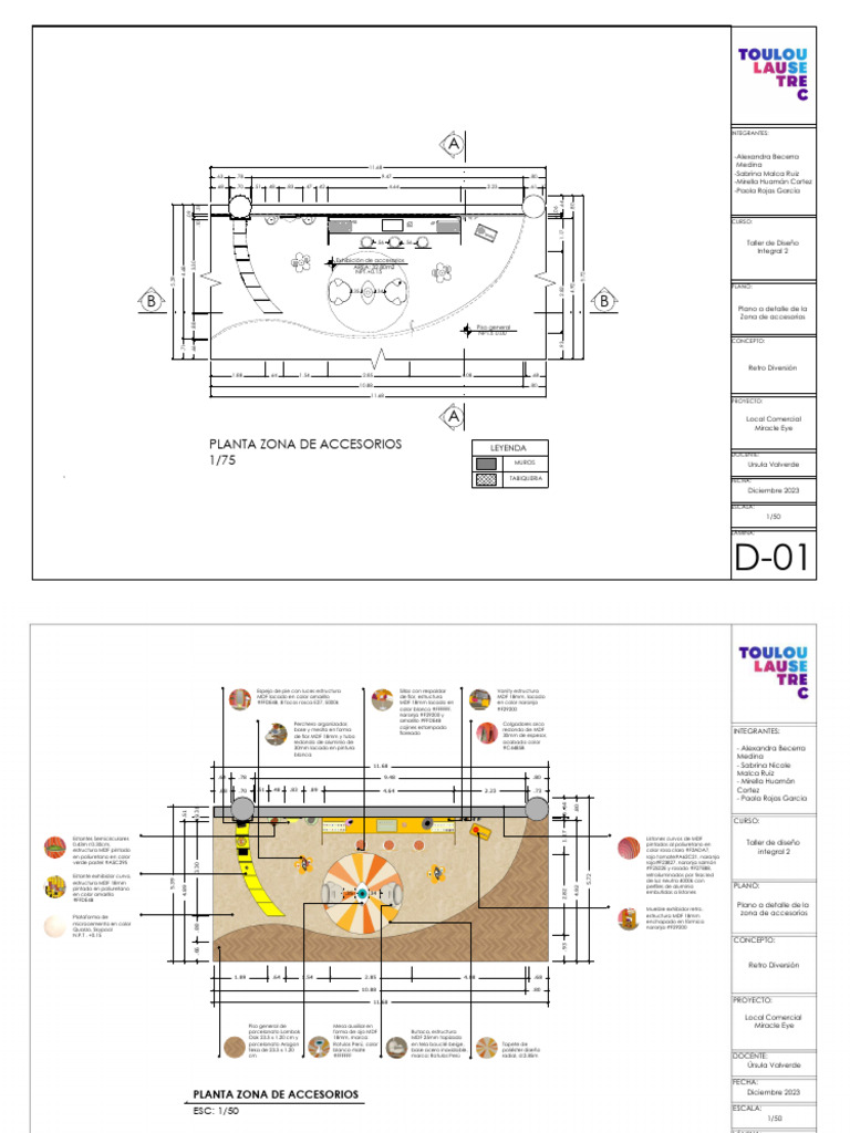 Planos D - Taller 6 | PDF | Sector secundario de la economía | Materiales de construcción