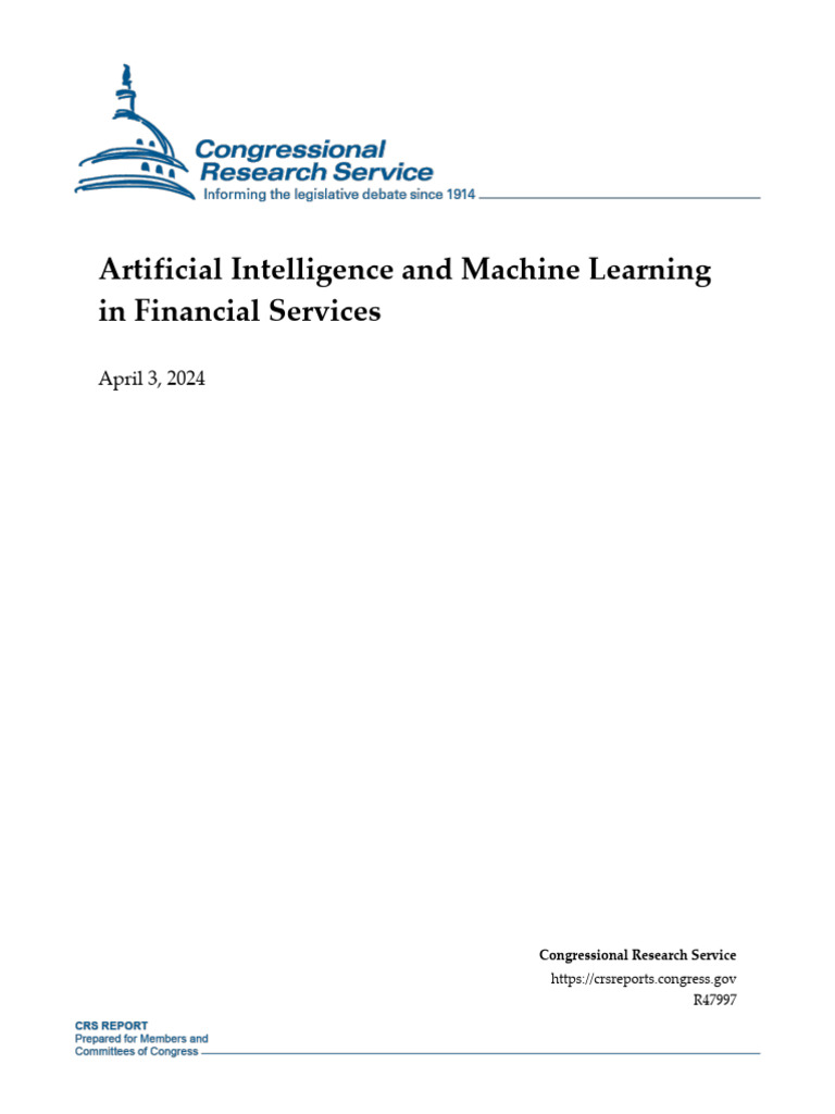 Artificial Intelligence Financial Services | PDF | Machine Learning ...