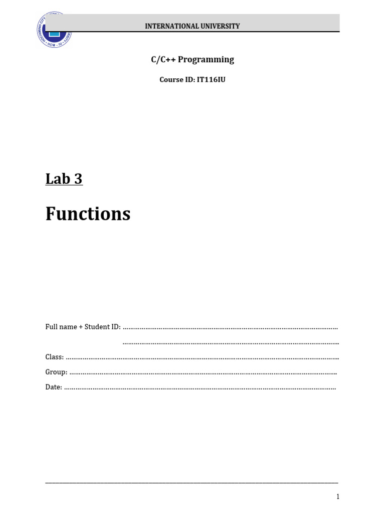 Lab3 Function | Download Free PDF | Computer Programming | Applied Mathematics