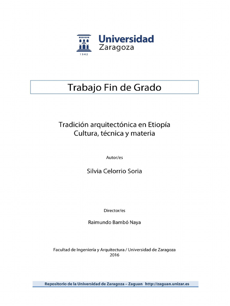 Taz TFG 2016 3642 | PDF | Ingeniería de Edificación | Diseño arquitectonico