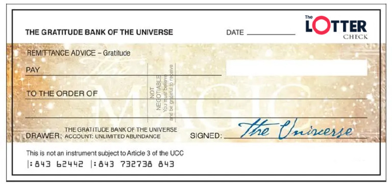 Cheque da Banco do Universo Sem limite 2 | PDF