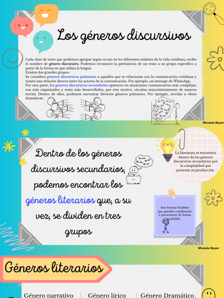 Géneros Discursivos - 4to Año | PDF | Intertextualidad