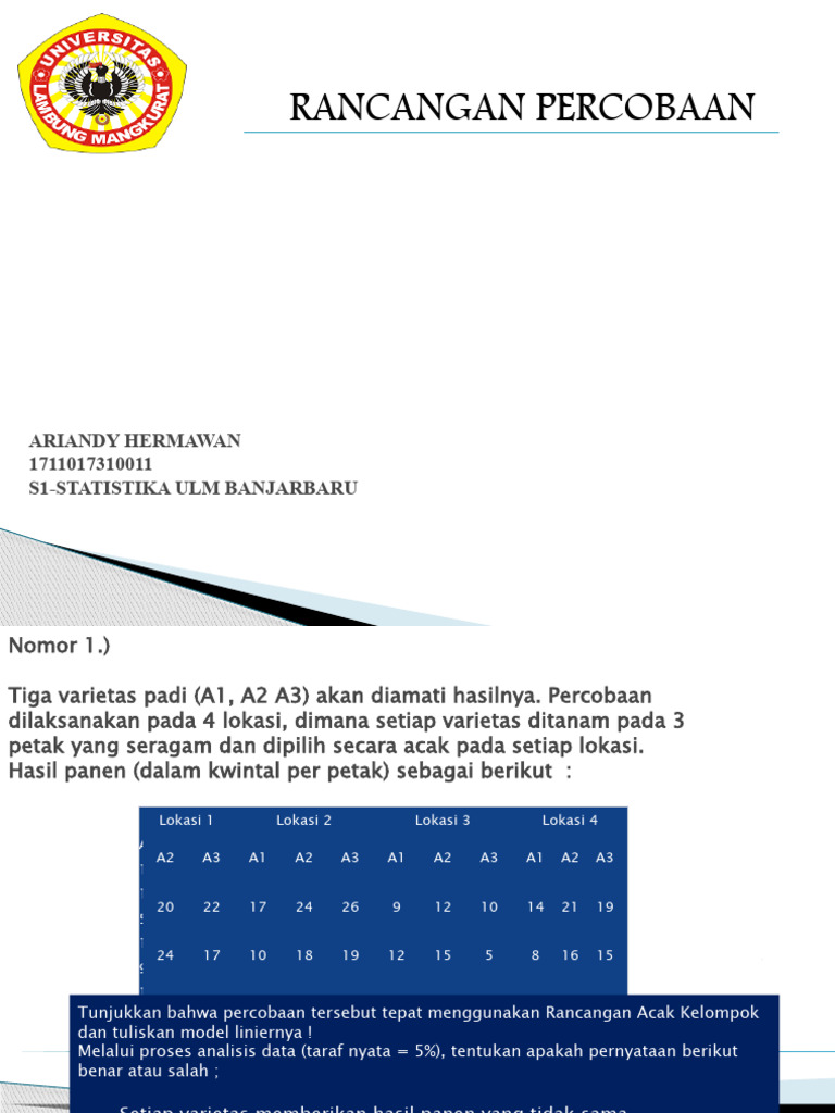 Tugas 3 RAKL AriandyHermawan 1711017310011 Rancob | PDF