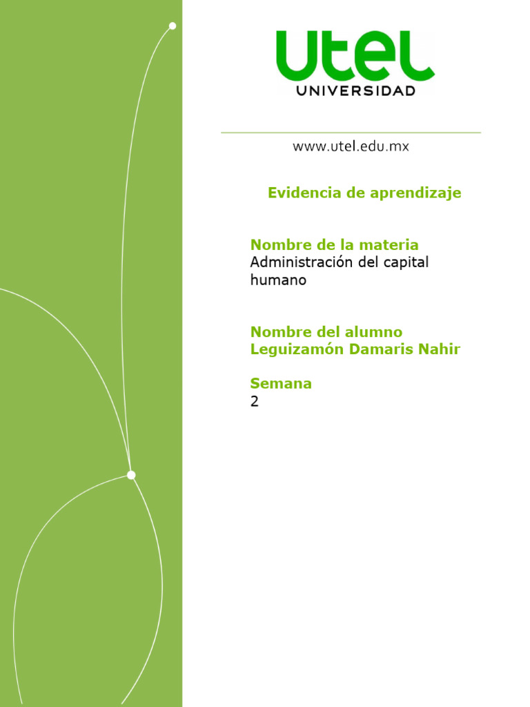 Administración Del Capital Humano - EA - S2 - P | PDF | Capital humano | Business