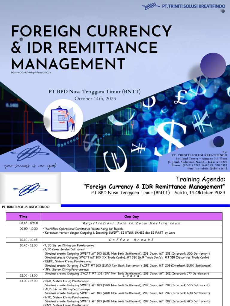 Materi Remittance Presentasi BNTT - 14 Okt 23 | PDF | Indonesian Rupiah ...
