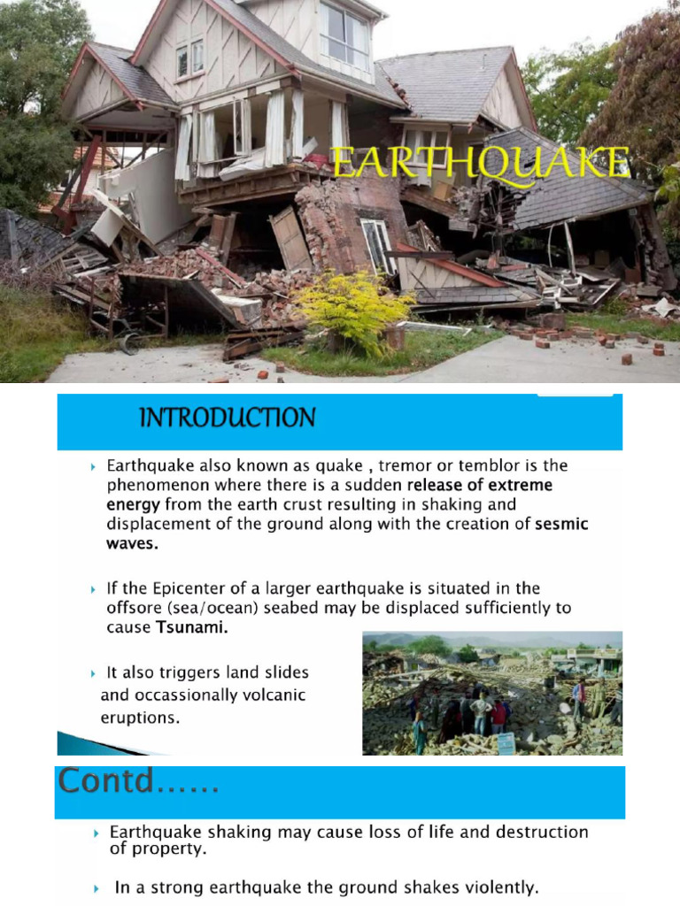 EARTHQUAKE_LESSON 1 | PDF