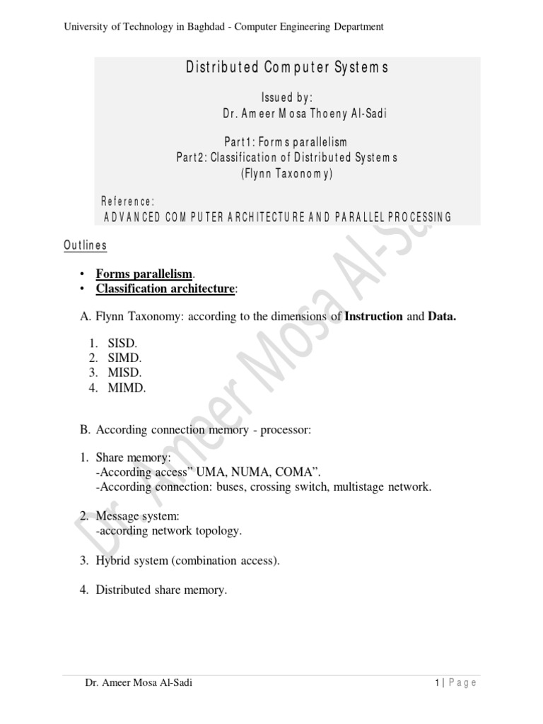 Lecture3 Form Parallelismandflynn Pdf Parallel Computing Central Processing Unit