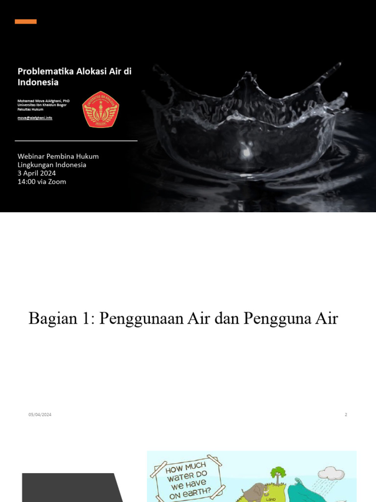 Alokasi Air dan Krisis di Indonesia | PDF | Pond | River