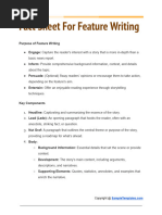 News Writing (Fact Sheet) | PDF