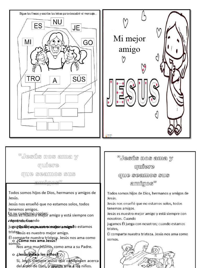Ficha Jesus Es Nuestro Amigo | PDF | Autosuperación