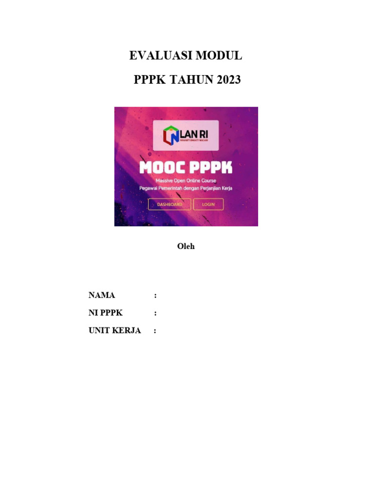 Evaluasi Modul | PDF