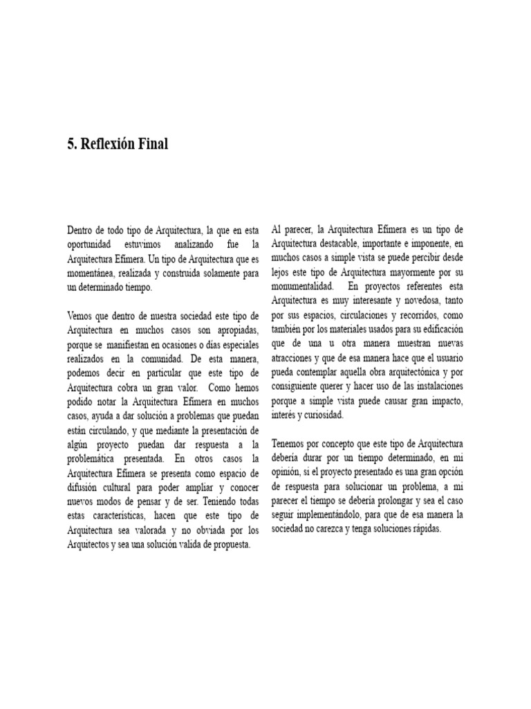 Reflexion Final (Actualizado) | Descargar gratis PDF | Percepción | Color