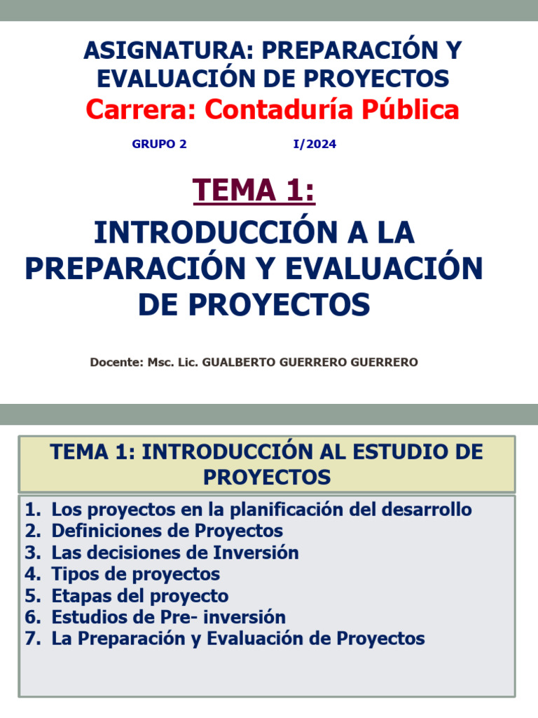 Introducción a Proyectos de Inversión | PDF | Toma de decisiones | Business