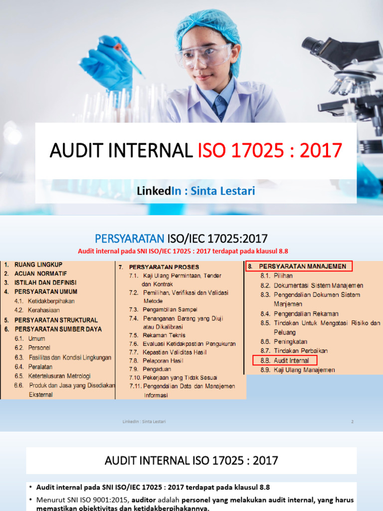 Audit Internal ISO 17025:2017 | PDF