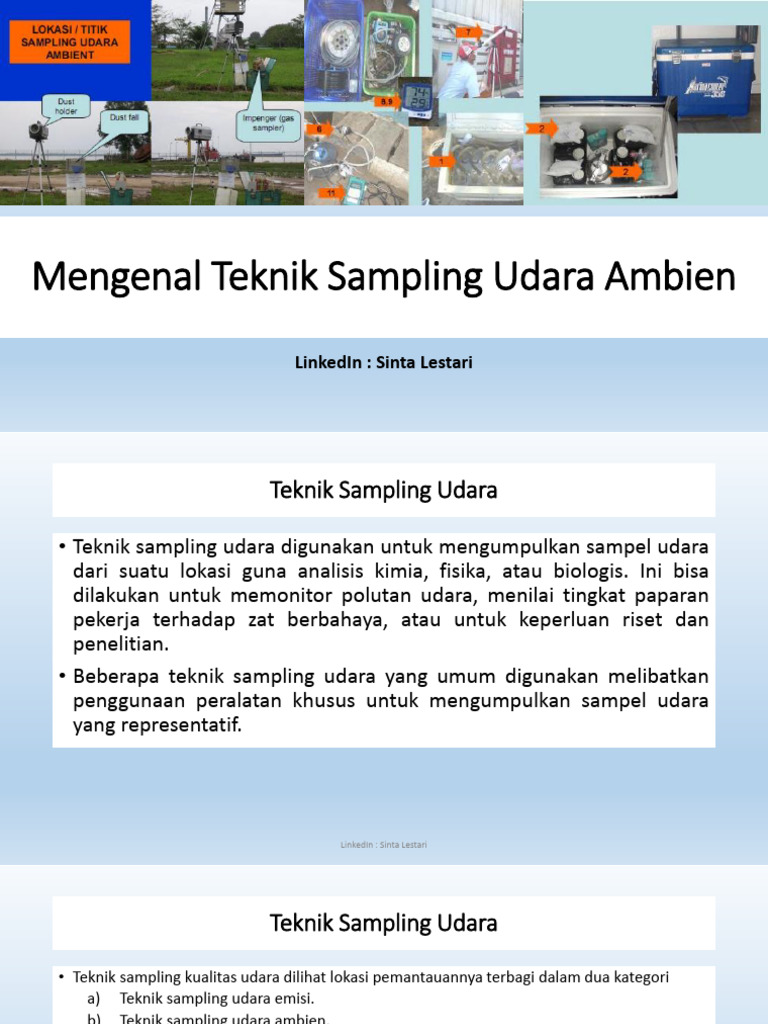 ?mengenal Teknik Sampling Udara Ambien | PDF | Teknologi & Rekayasa
