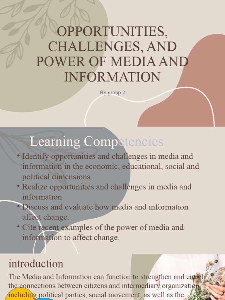 Opportunities, Challenges, and Power of Media | PDF | Opinion Poll ...