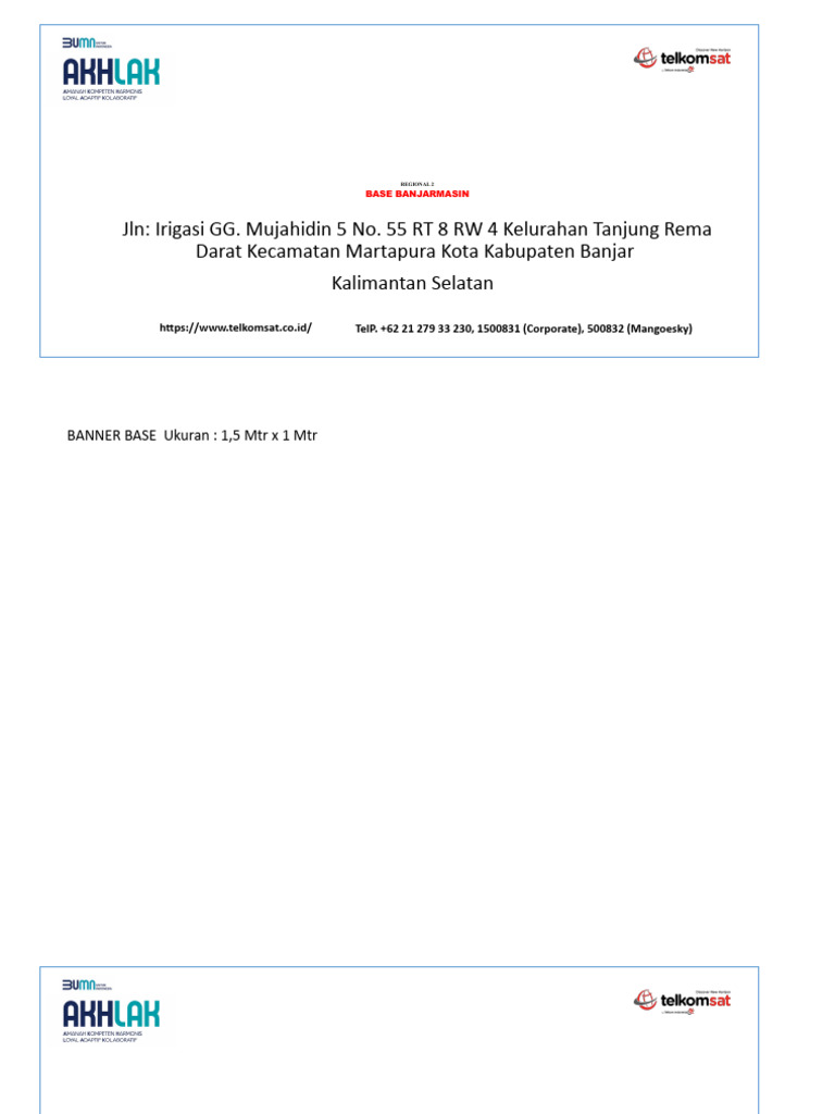 Contoh Banner Regional | PDF