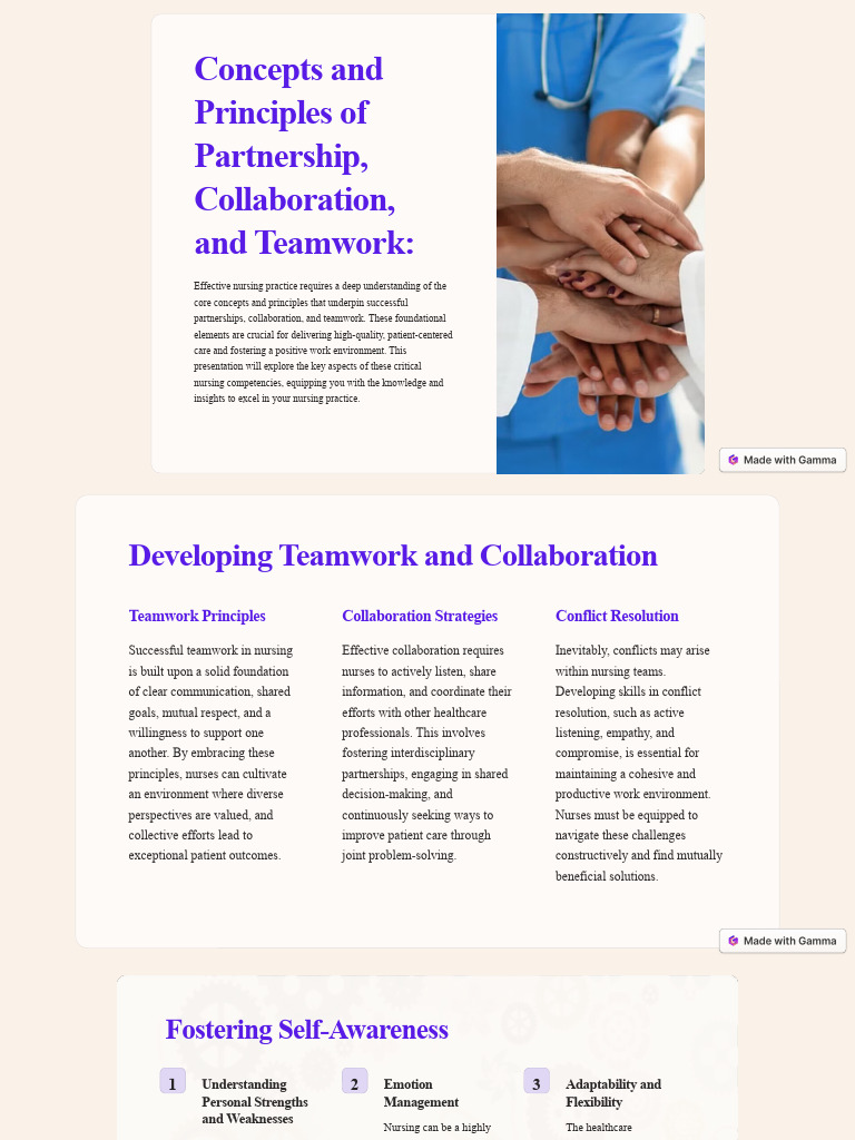 Concepts and Principles of Partnership Collaboration and Teamwork | PDF ...