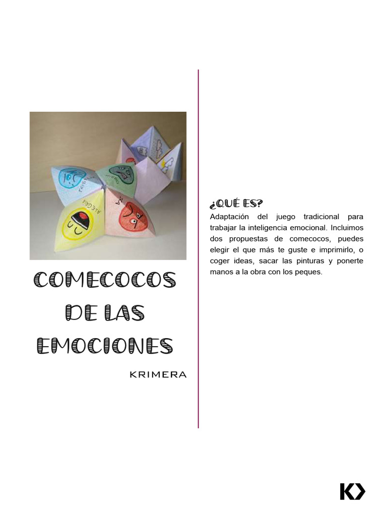 Comecocos Emocional para Niños | PDF | Juegos y actividades ...