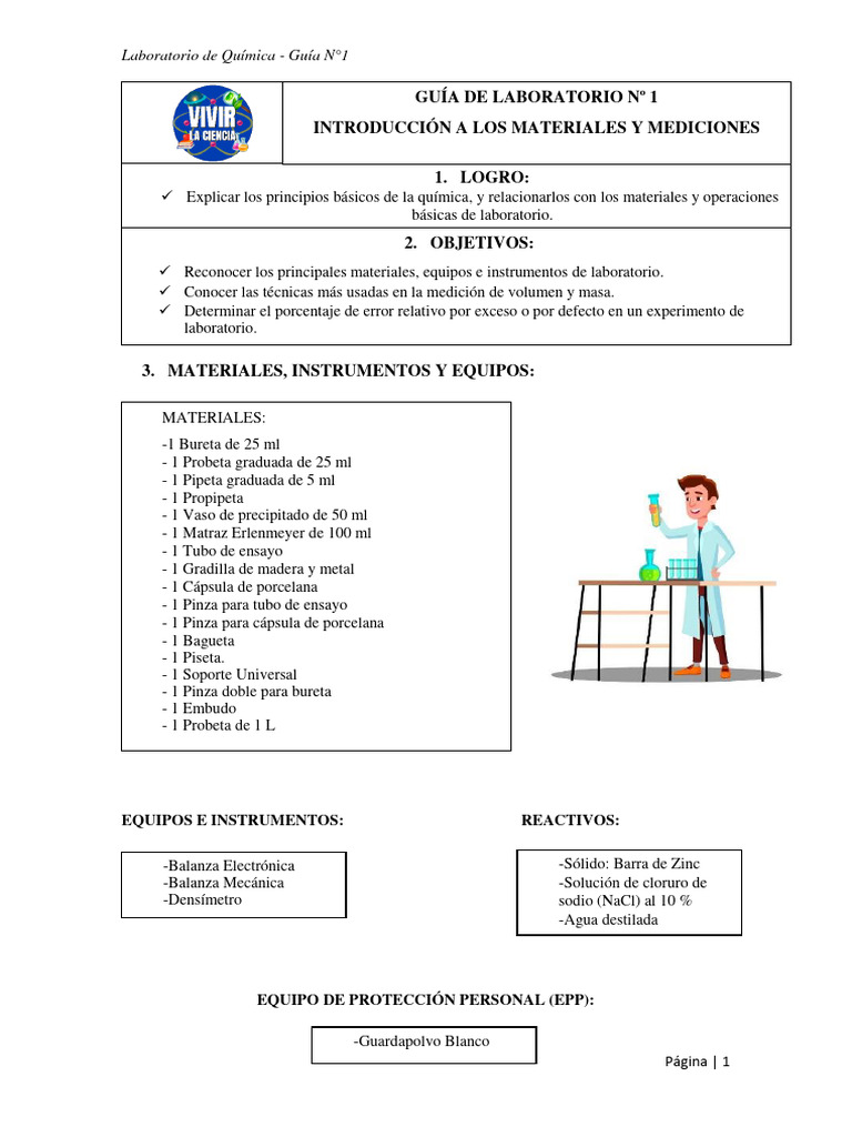 Guía de Laboratorio #1 | PDF | Medición | Laboratorios