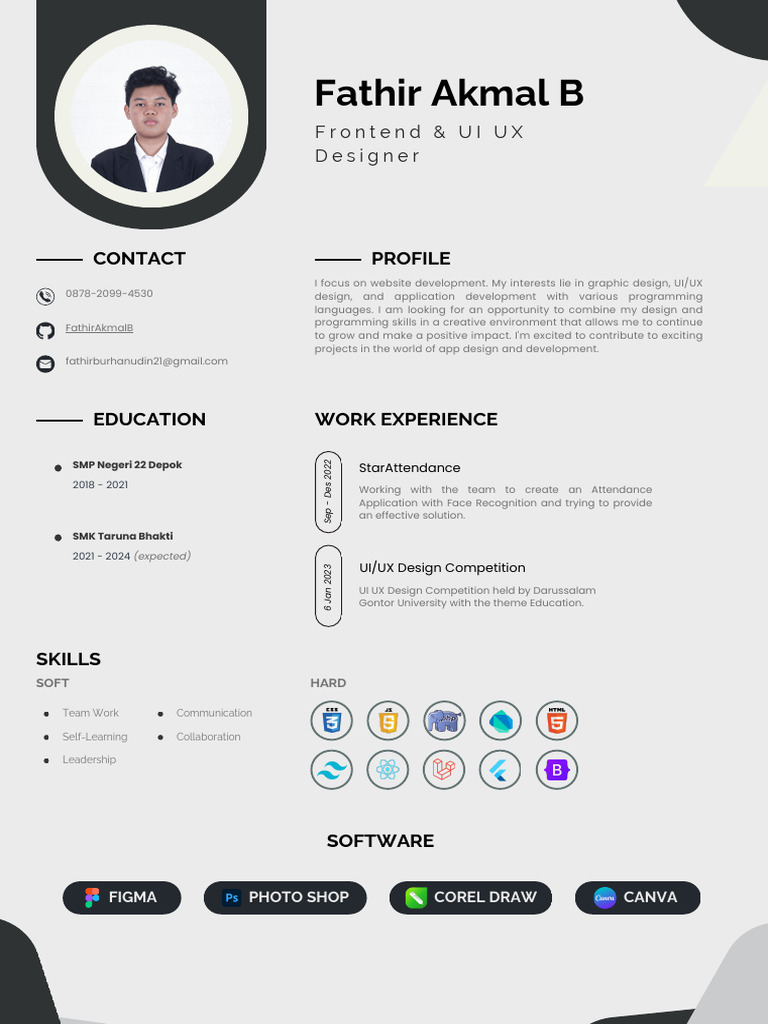 CV Fathir Akmal Burhanudin | PDF