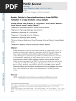 Barkley Deficits in Executive Functioning Scales | PDF | Self-Improvement
