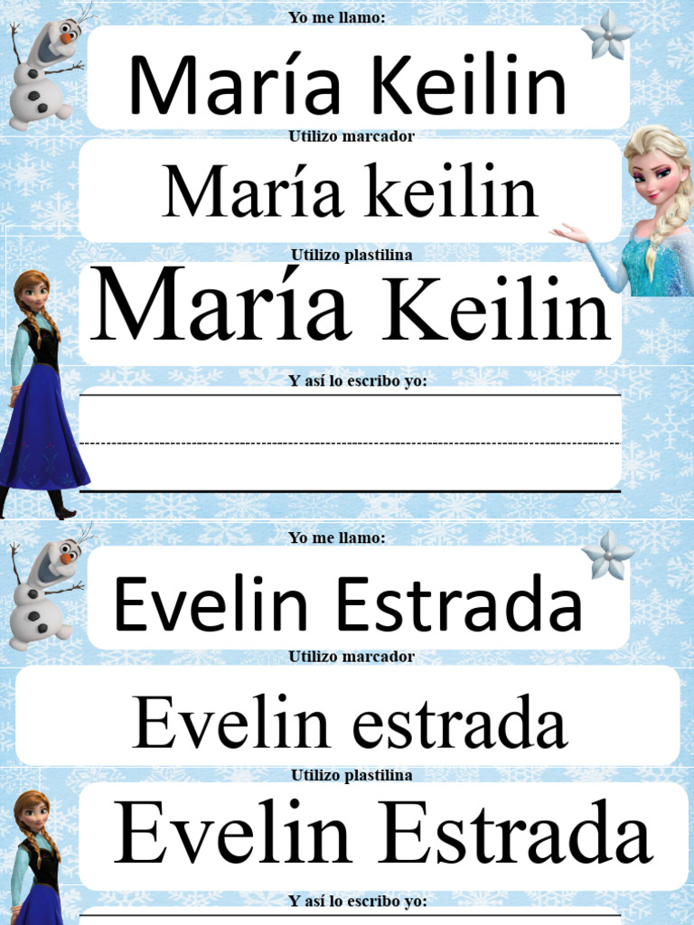 Aprendo A Trazar Mi Nombre | PDF