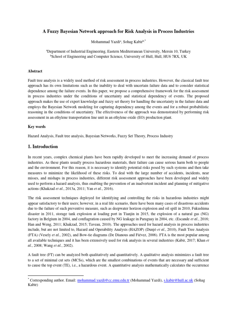 Manuscript Re1 | PDF | Bayesian Network | Fuzzy Logic