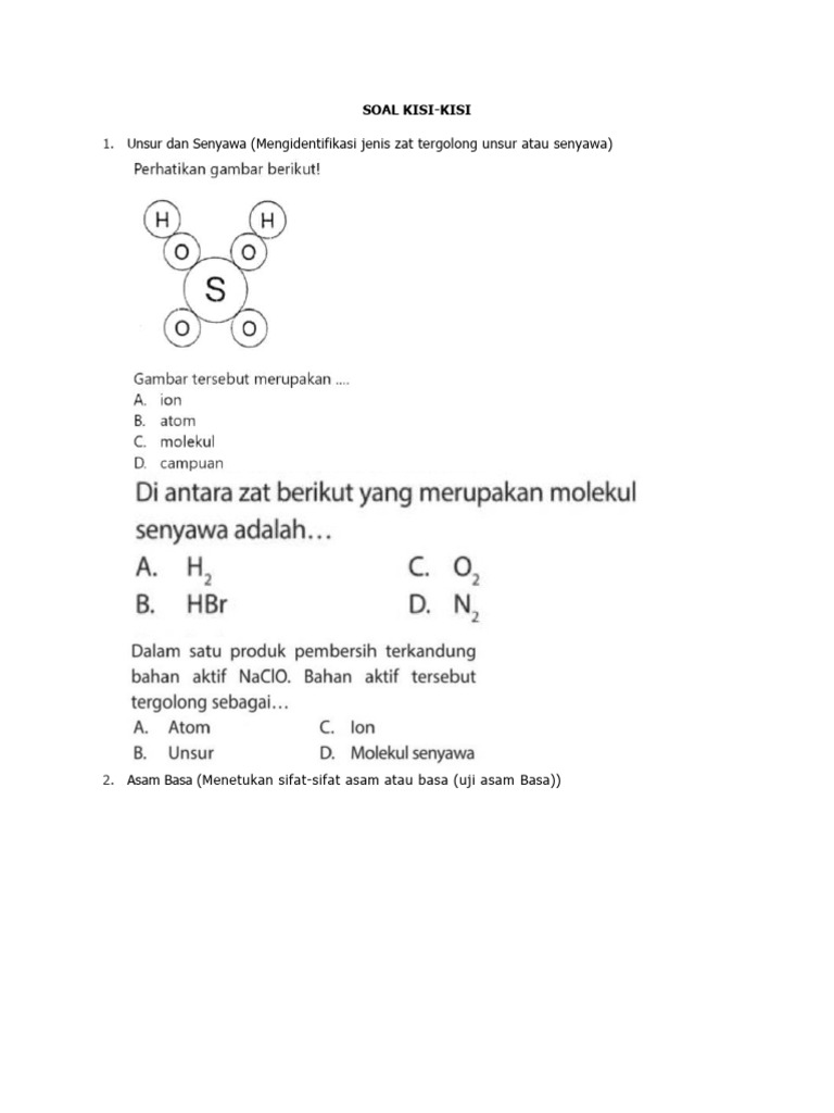 Soal Kisi2 | PDF | Sains & Matematika