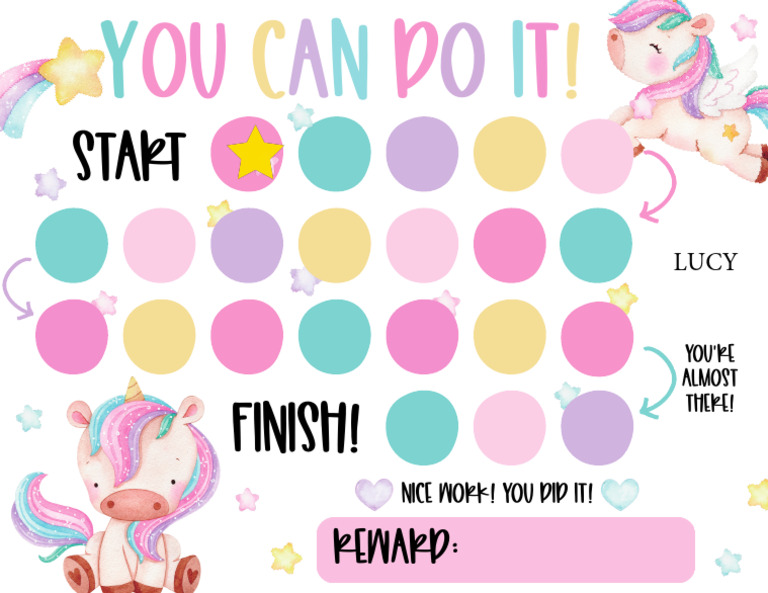 Unicorn Reward Chart | PDF